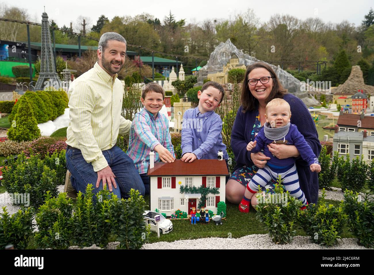 The Molloy family with their home which has been immortalised in Lego ...