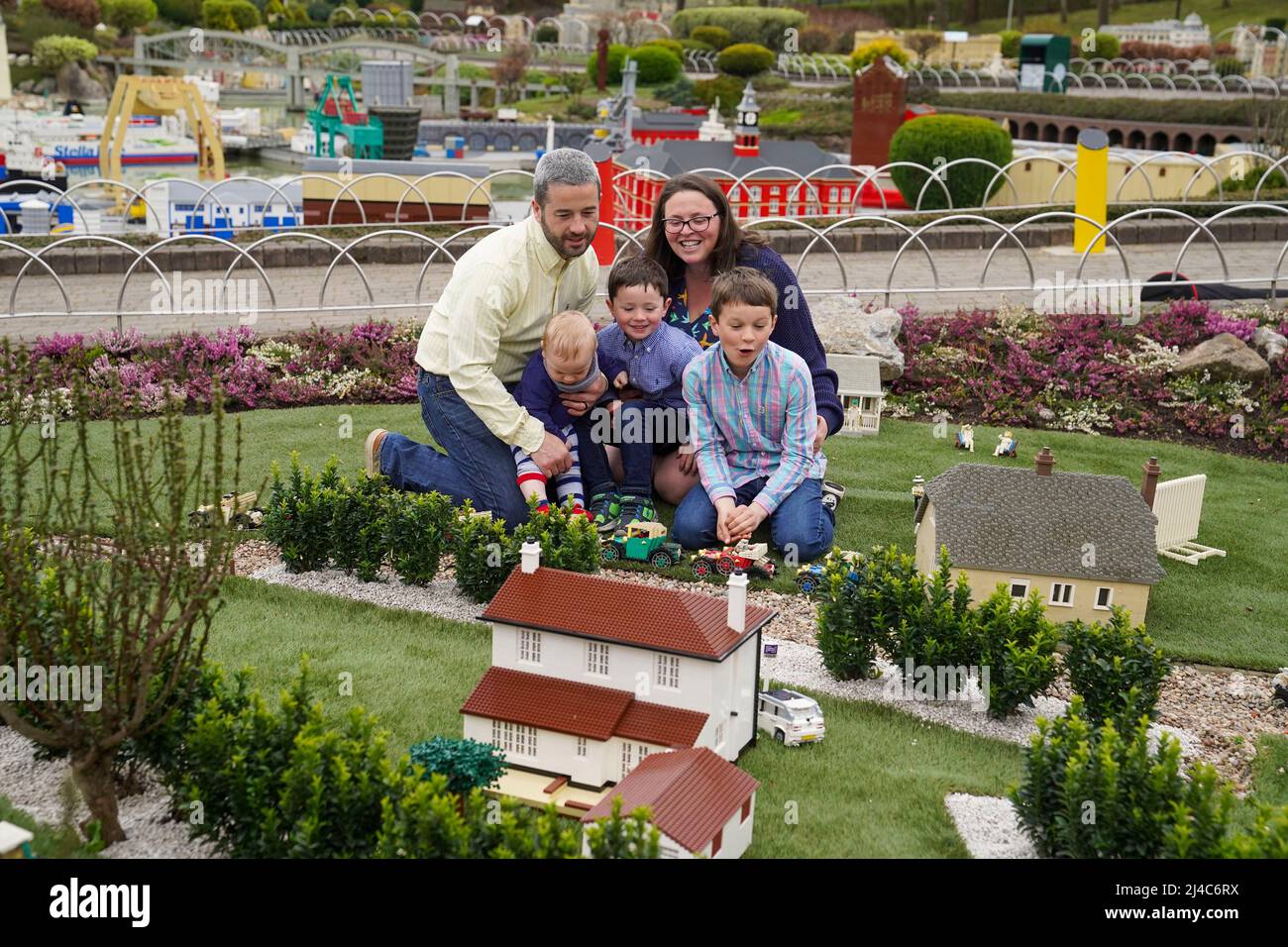 The Molloy family with their home which has been immortalised in Lego ...