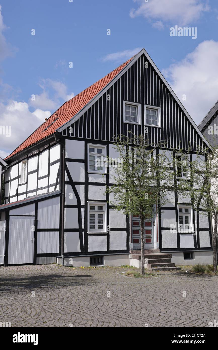 Blick in die Altstadt von Neheim, einem Stadtteil der Stadt Arnsberg im ...