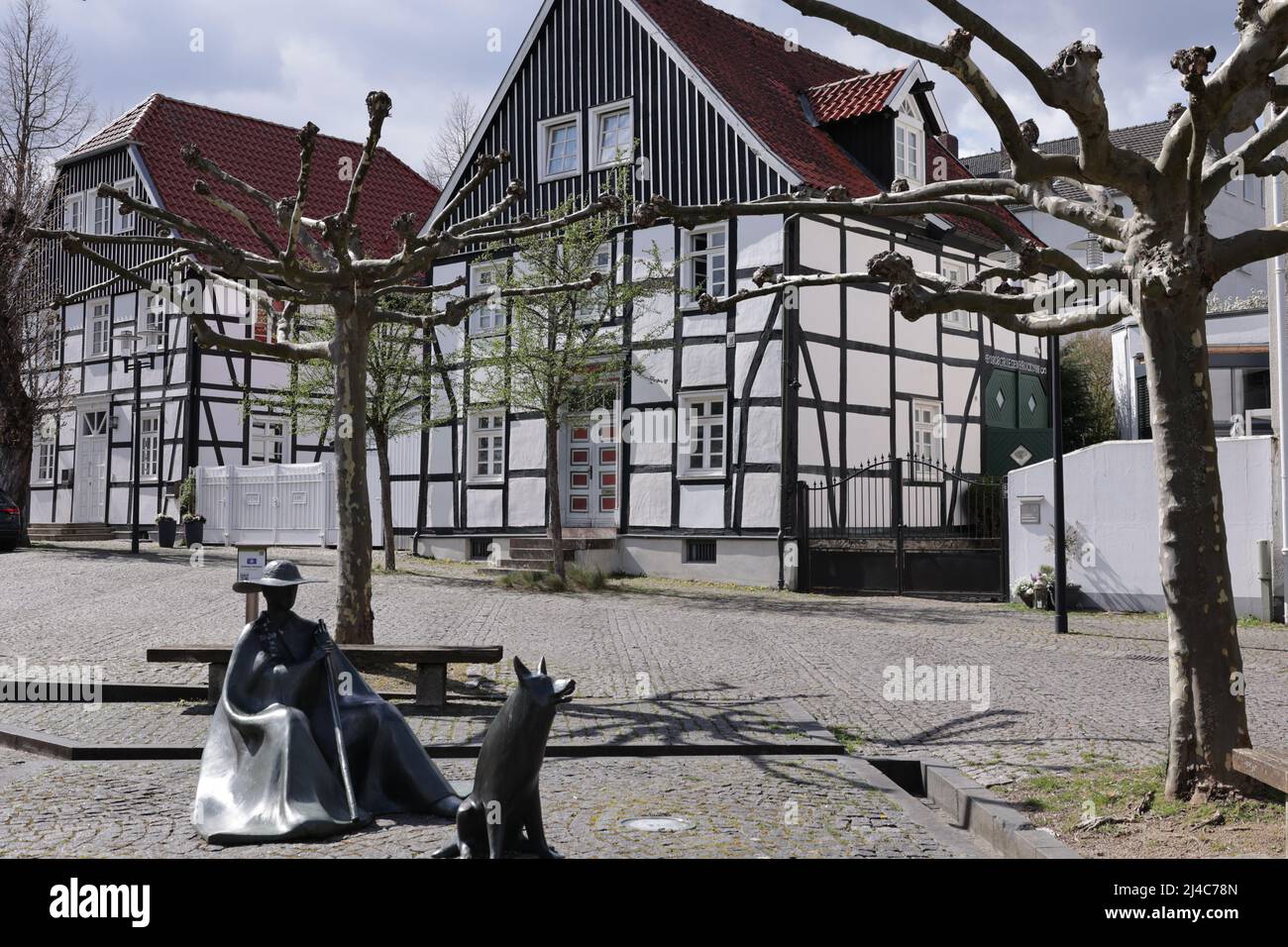 Blick in die Altstadt von Neheim, einem Stadtteil der Stadt Arnsberg im ...