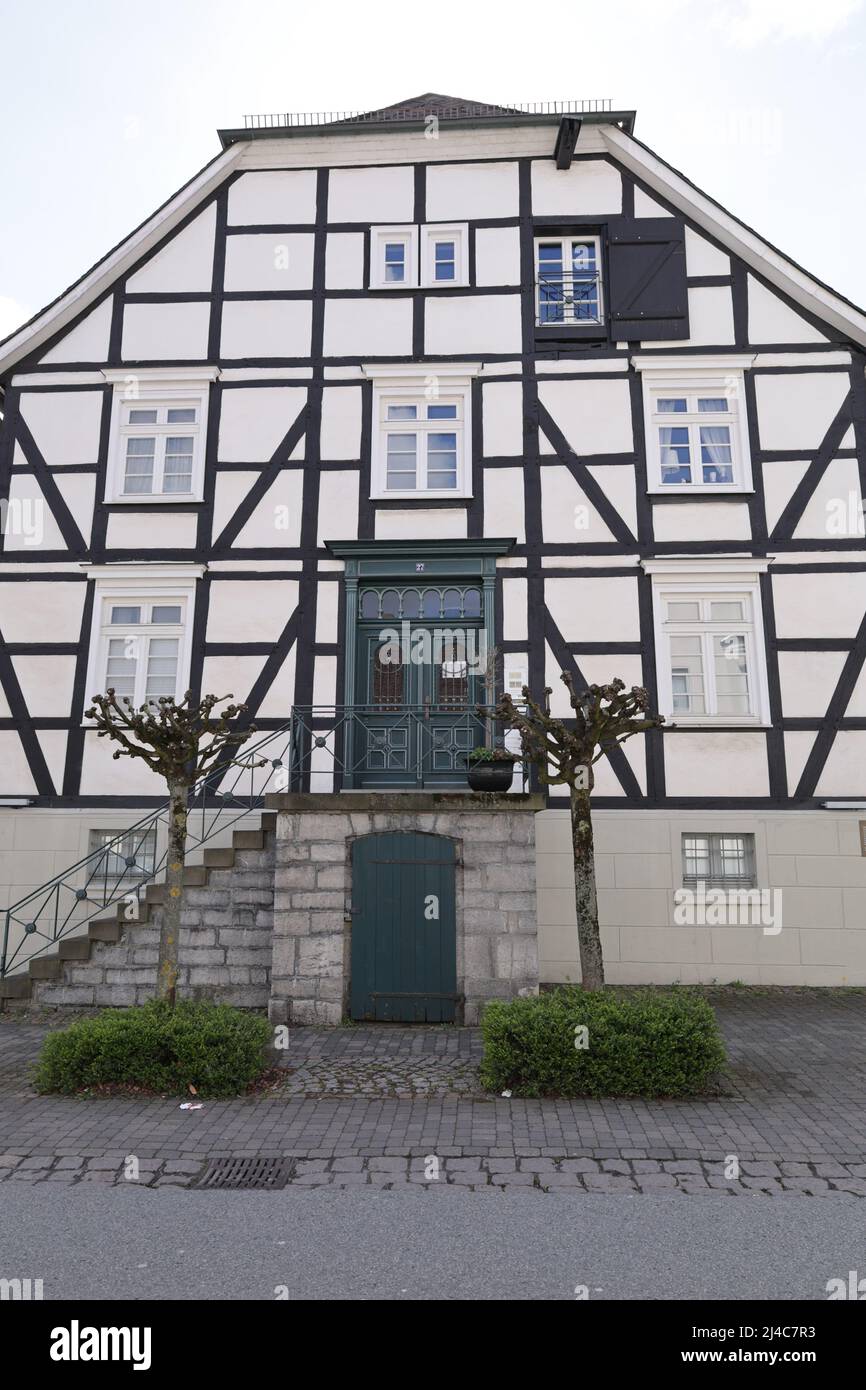 Blick in die Altstadt von Neheim, einem Stadtteil der Stadt Arnsberg im ...