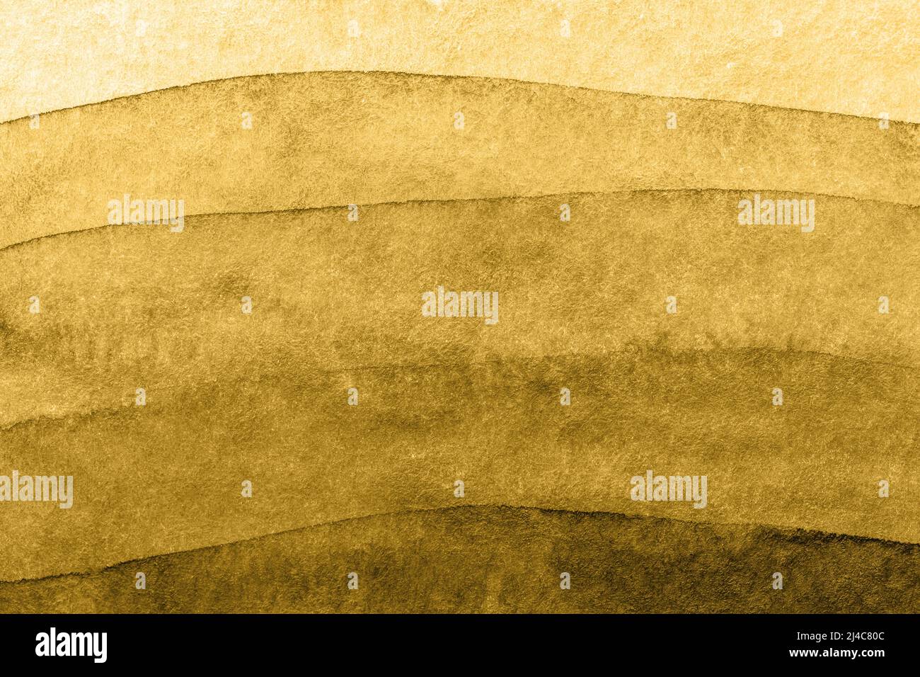 Abstract art background golden and yellow colors. Watercolor painting ...