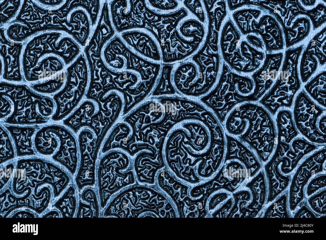 Metallic navy blue background with texture and wavy patterns. Denim ...
