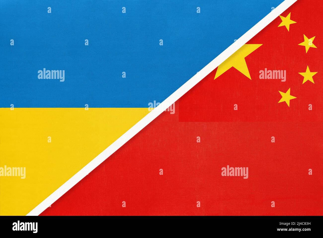 Ukraine and China or PRC, symbol of country. Ukrainian vs Chinese ...