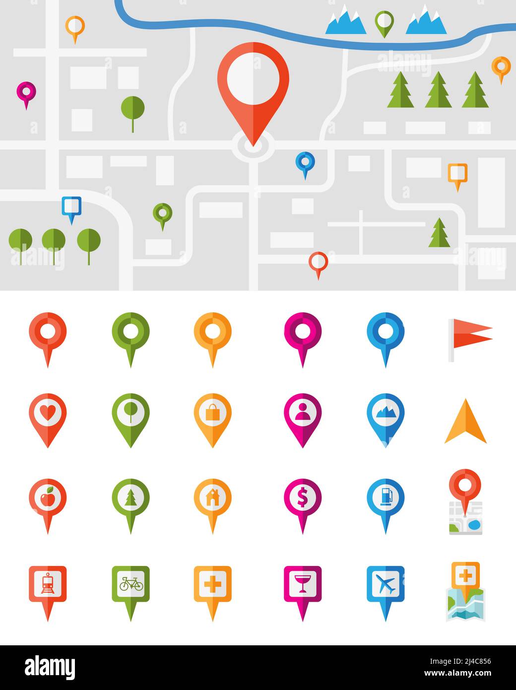 Utility location Stock Vector Images - Alamy