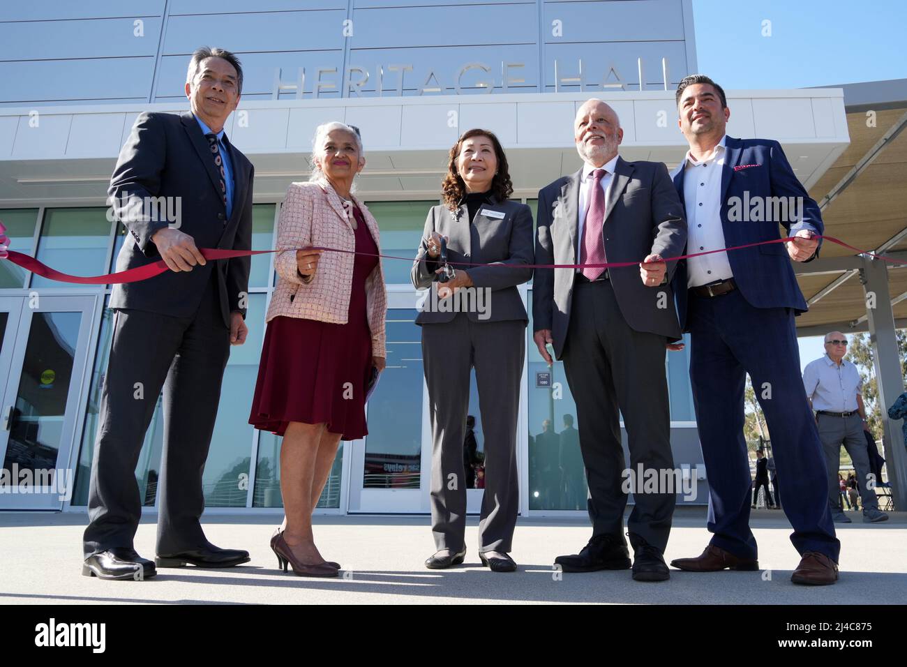 Mt. San Antonio College Board of Trustee members Gary Chow, Laura ...