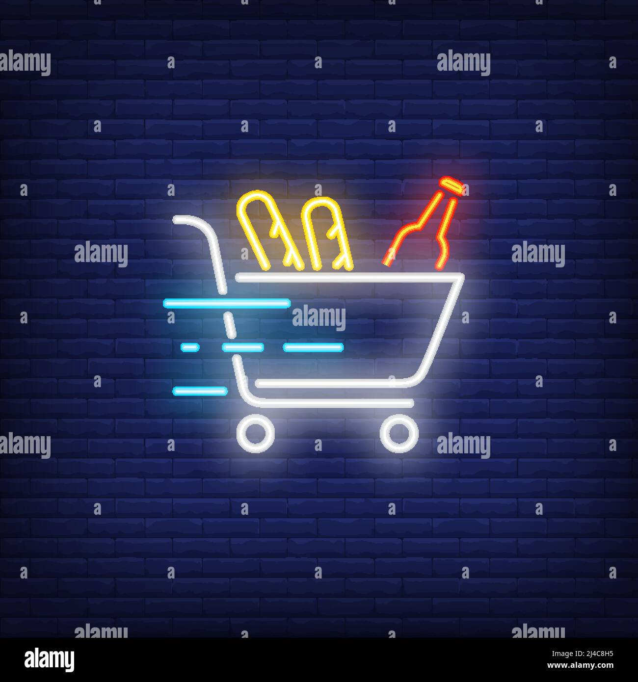 Bottle on brick wall Stock Vector Images - Alamy