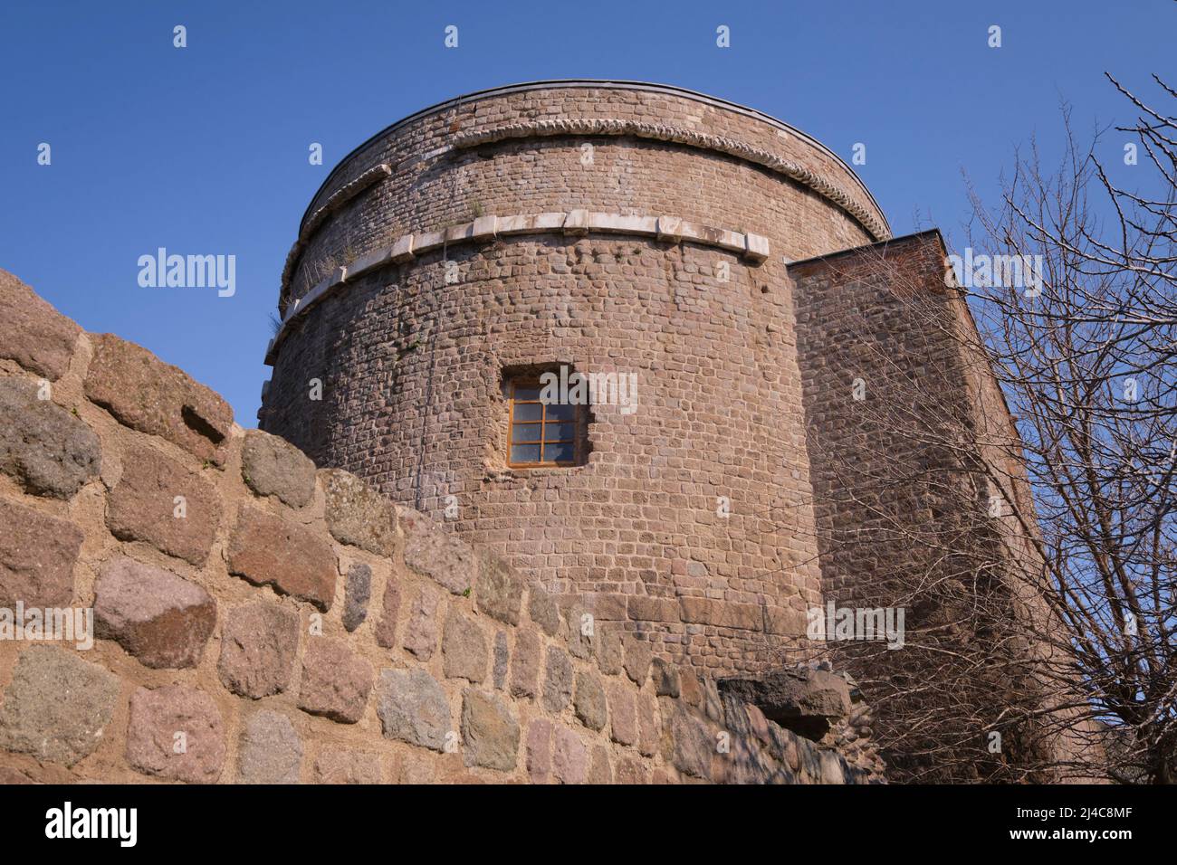 One of the round rotunda buildings flanking the main basilica. This one ...