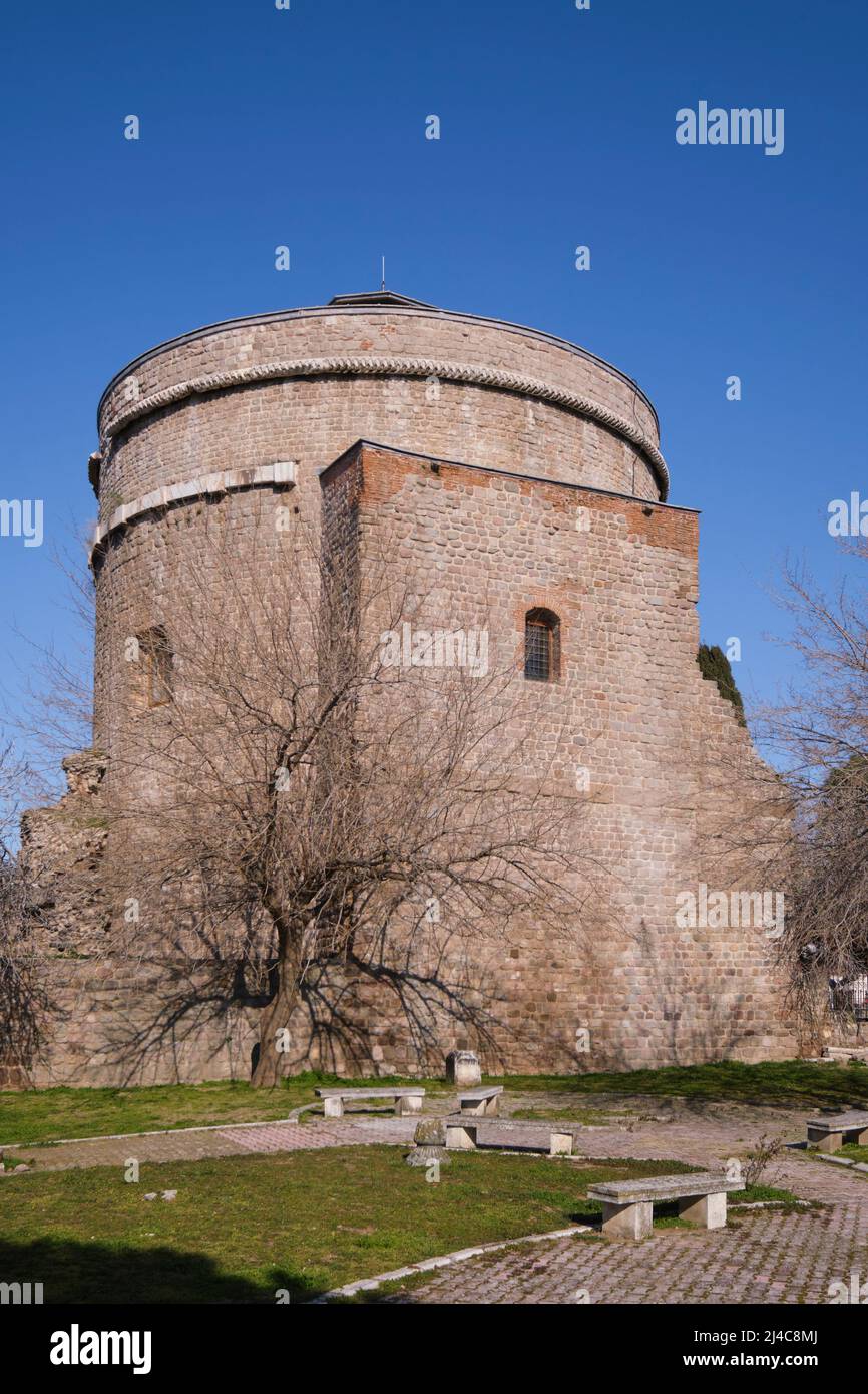 One of the round rotunda buildings flanking the main basilica. This one ...