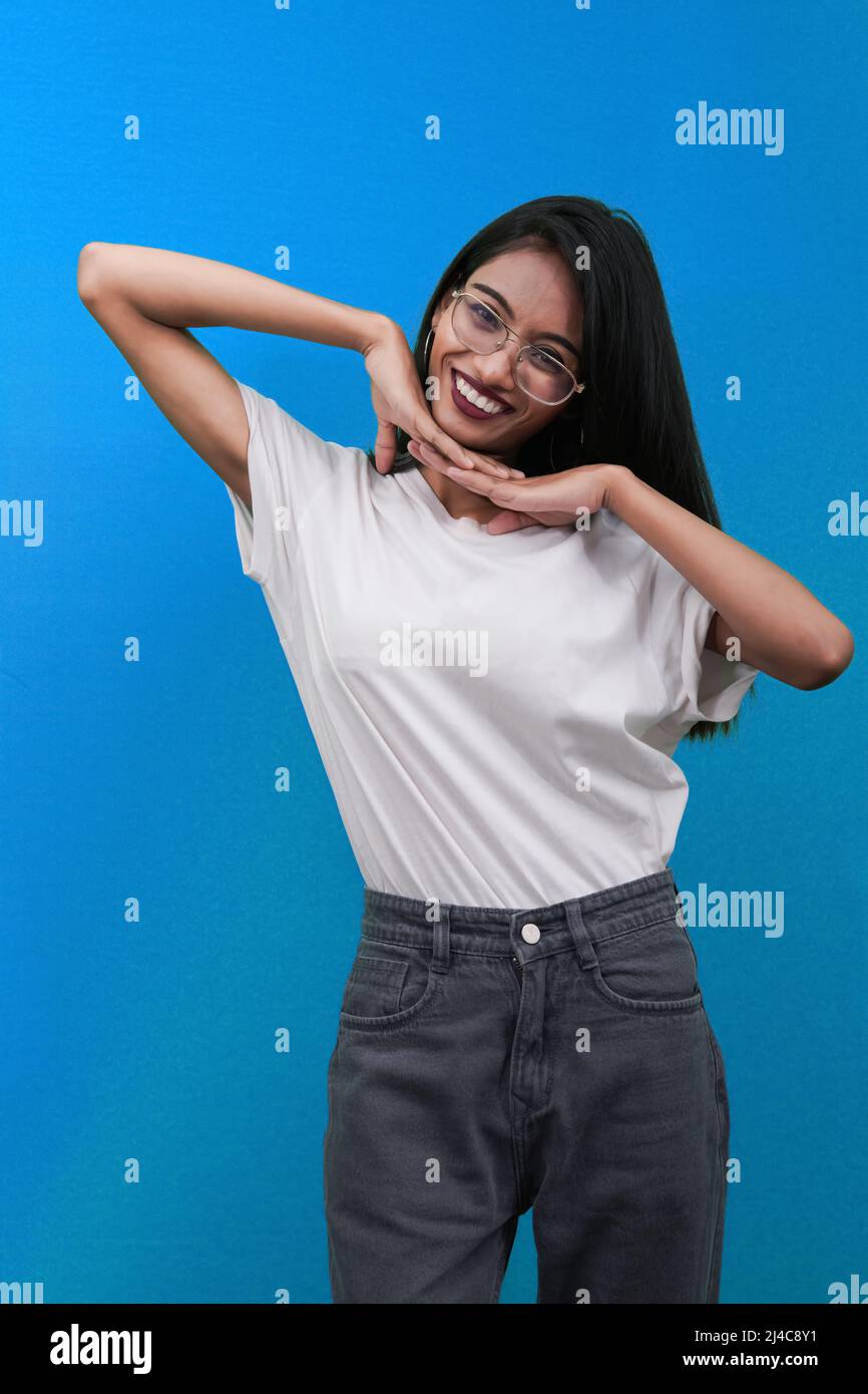 Positive human emotion, facial expression, feeling, reaction, situation ...