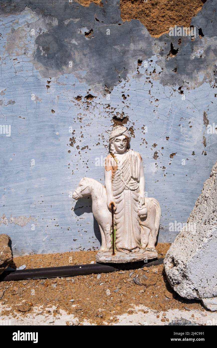 old asian small statue Stock Photo - Alamy