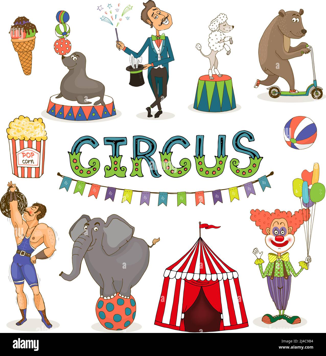 Circus Performers Clipart