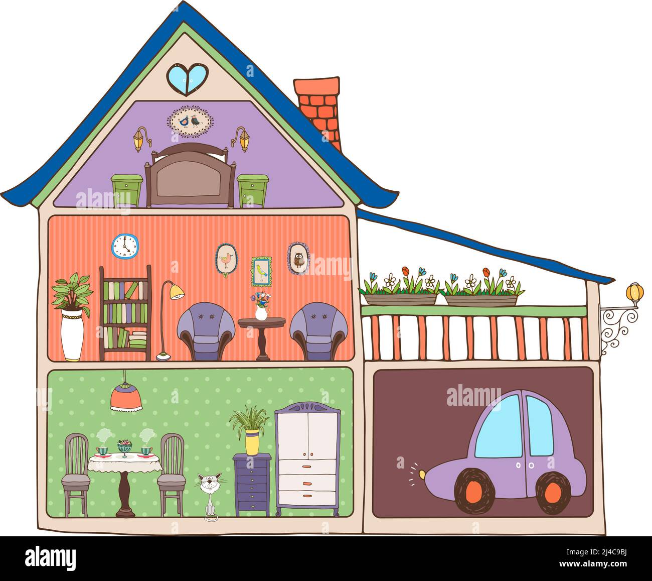 Home areas Stock Vector Images - Alamy