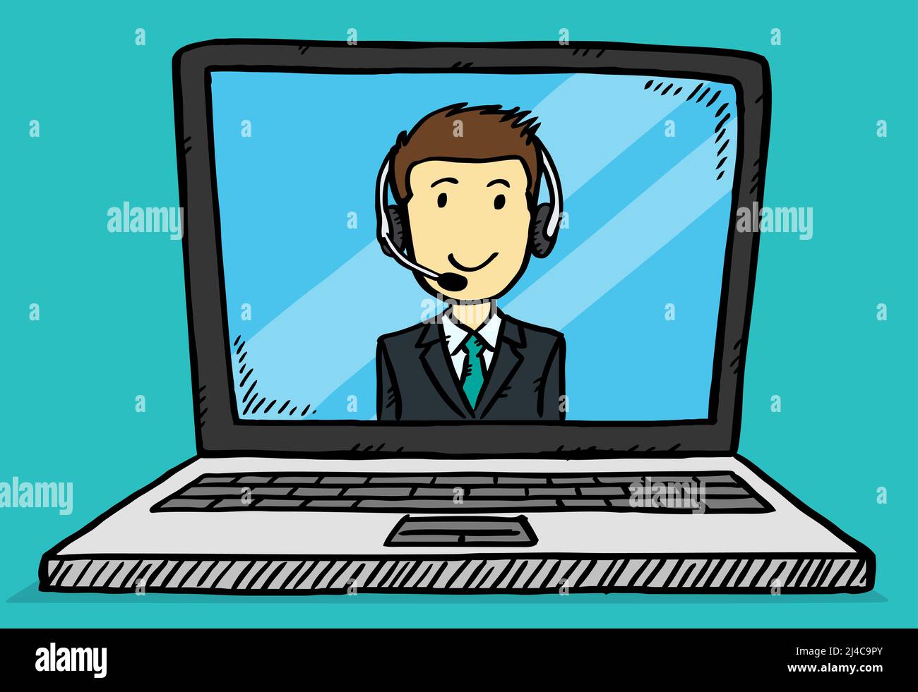 Smartphone on desk headphones Stock Vector Images - Alamy