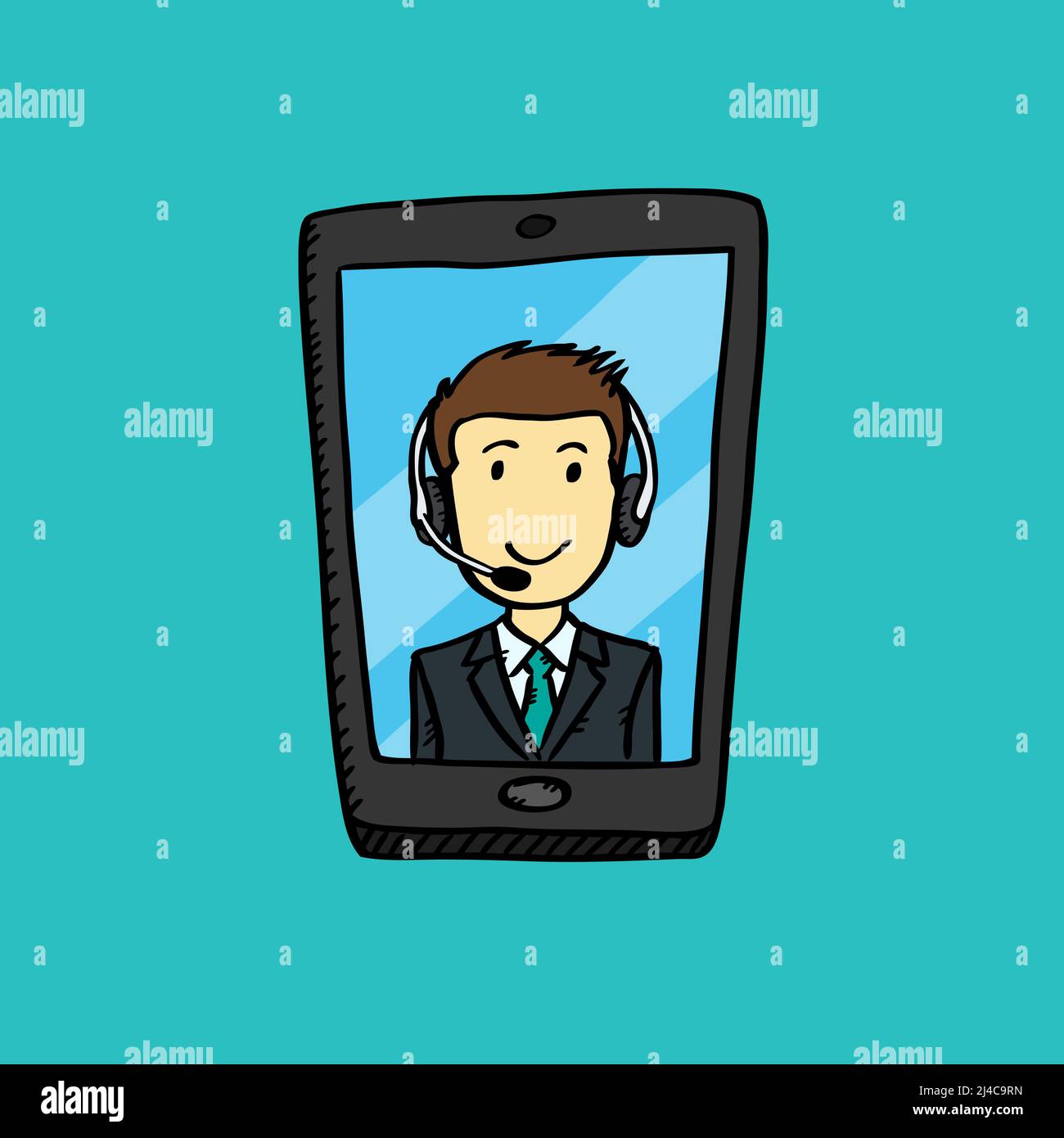 Official mobile phone Stock Vector Images - Alamy