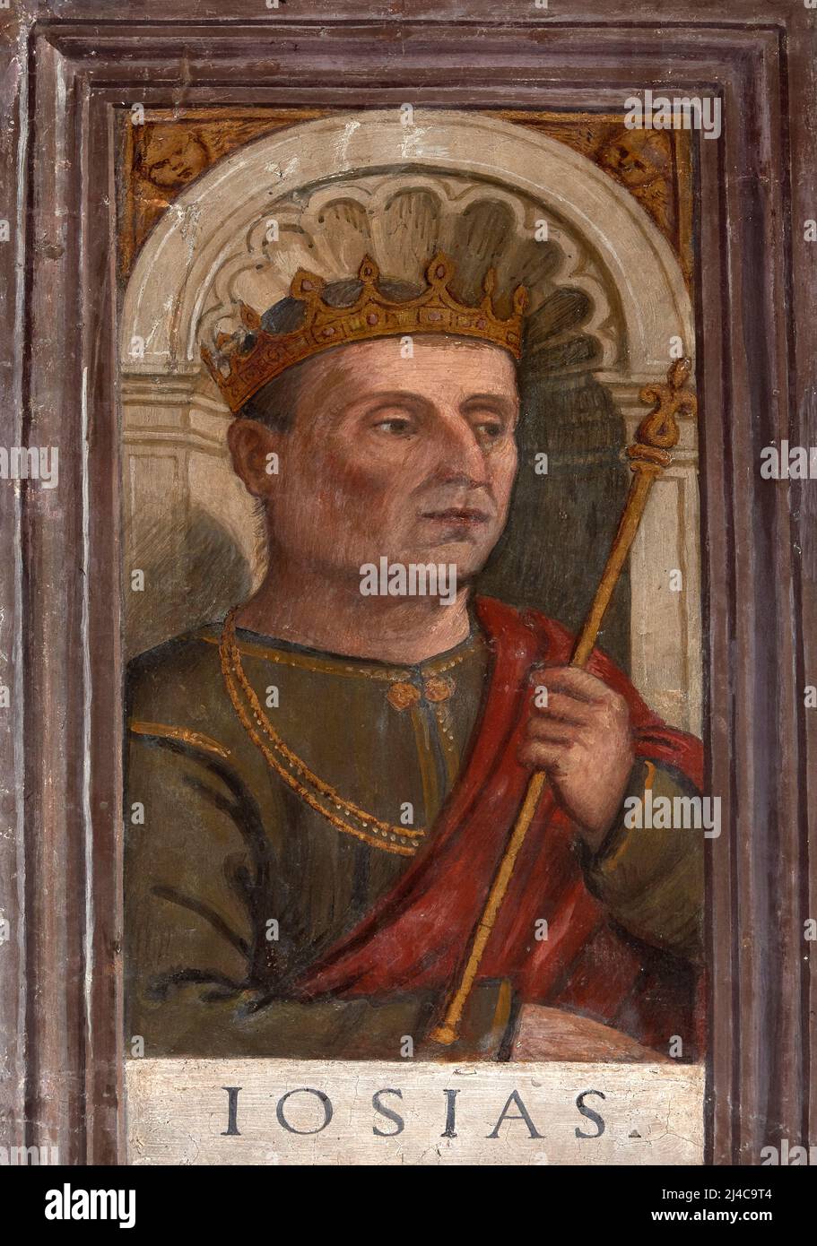 Giosia re di Giuda - affresco - Girolamo Tessari - 1526 - Padova ...