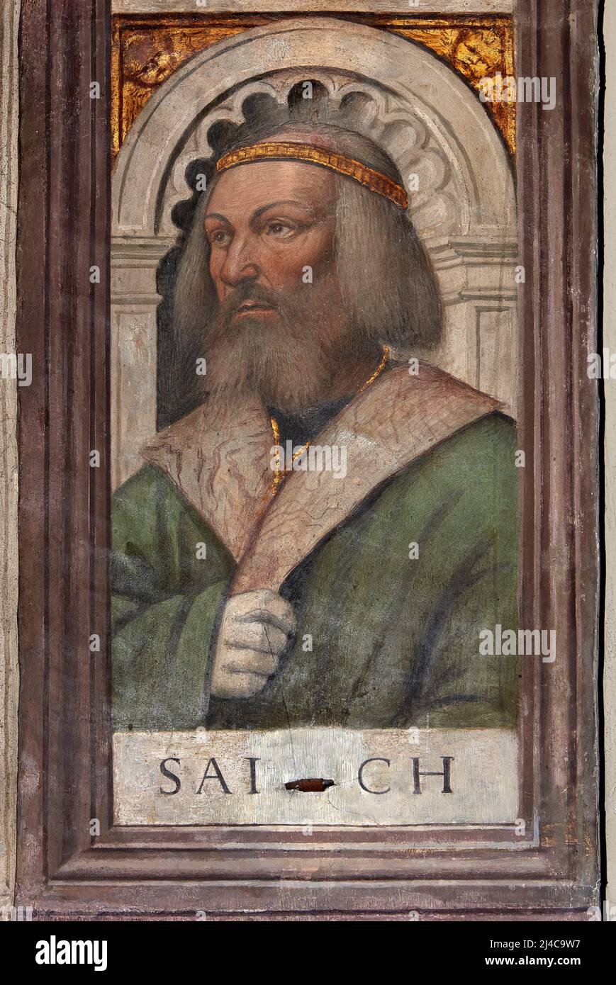 Sadoc sacerdote - affresco - Girolamo Tessari - 1526 - Padova, chiesa ...