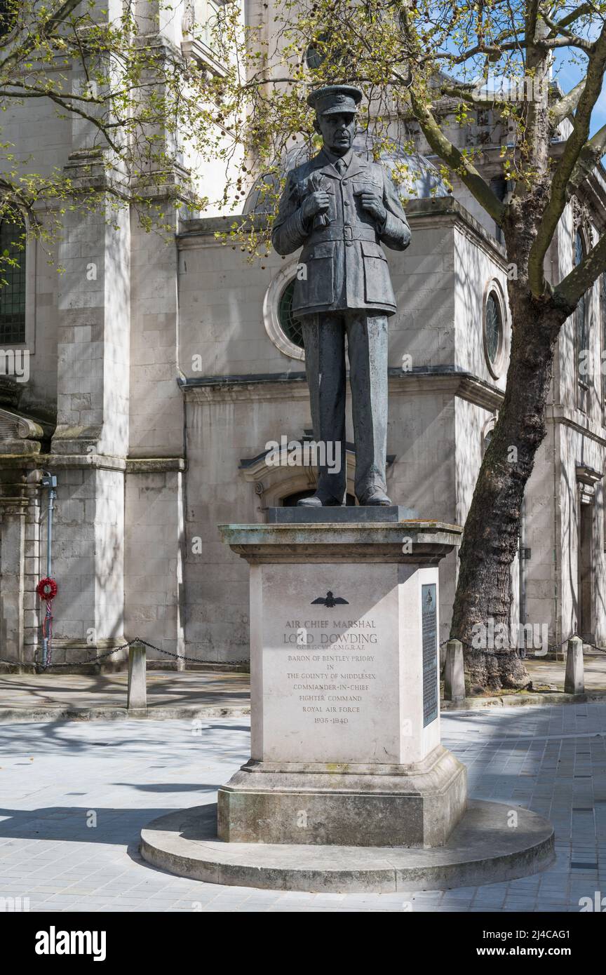 Statue by sculptor Faith Winter, of Air Chief Marshall Lord Hugh ...
