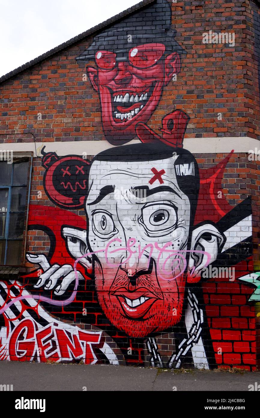 Street mural in Birmingham, United Kingdom Stock Photo - Alamy