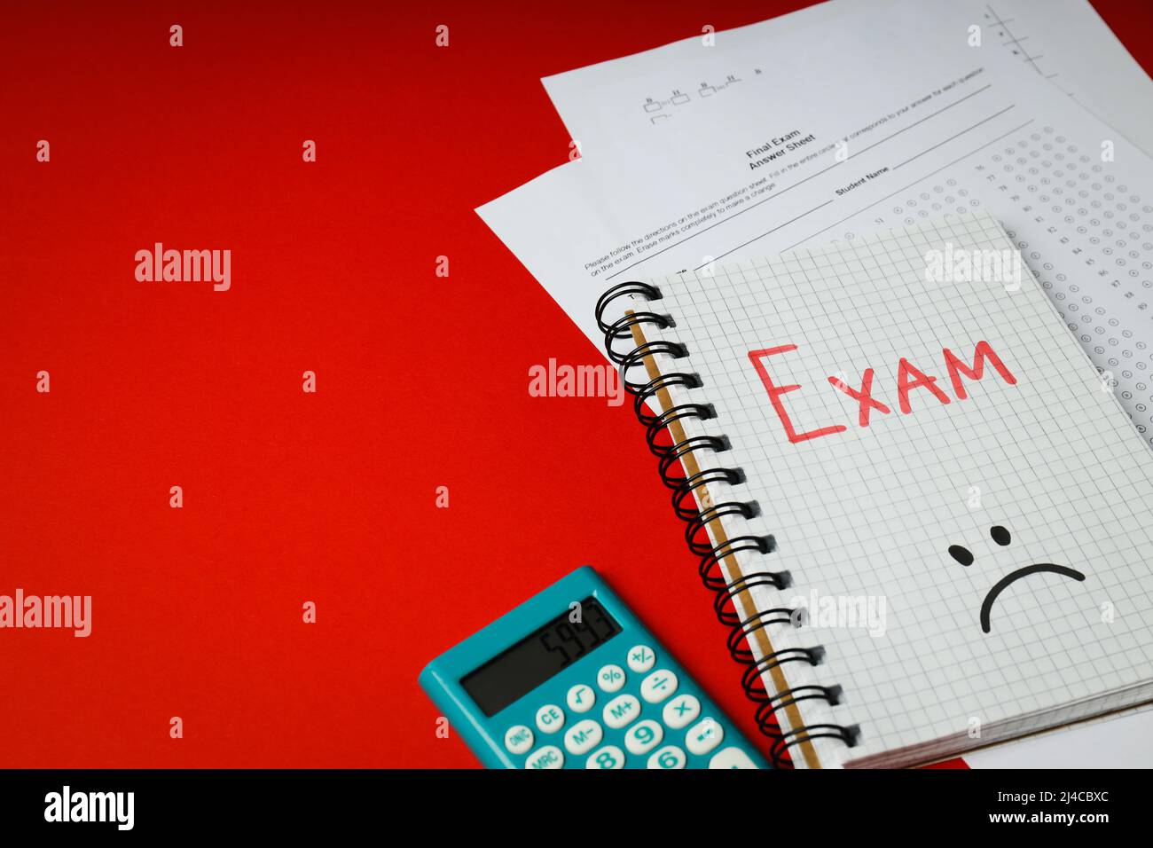 Concept of exams and tests, space for text Stock Photo - Alamy