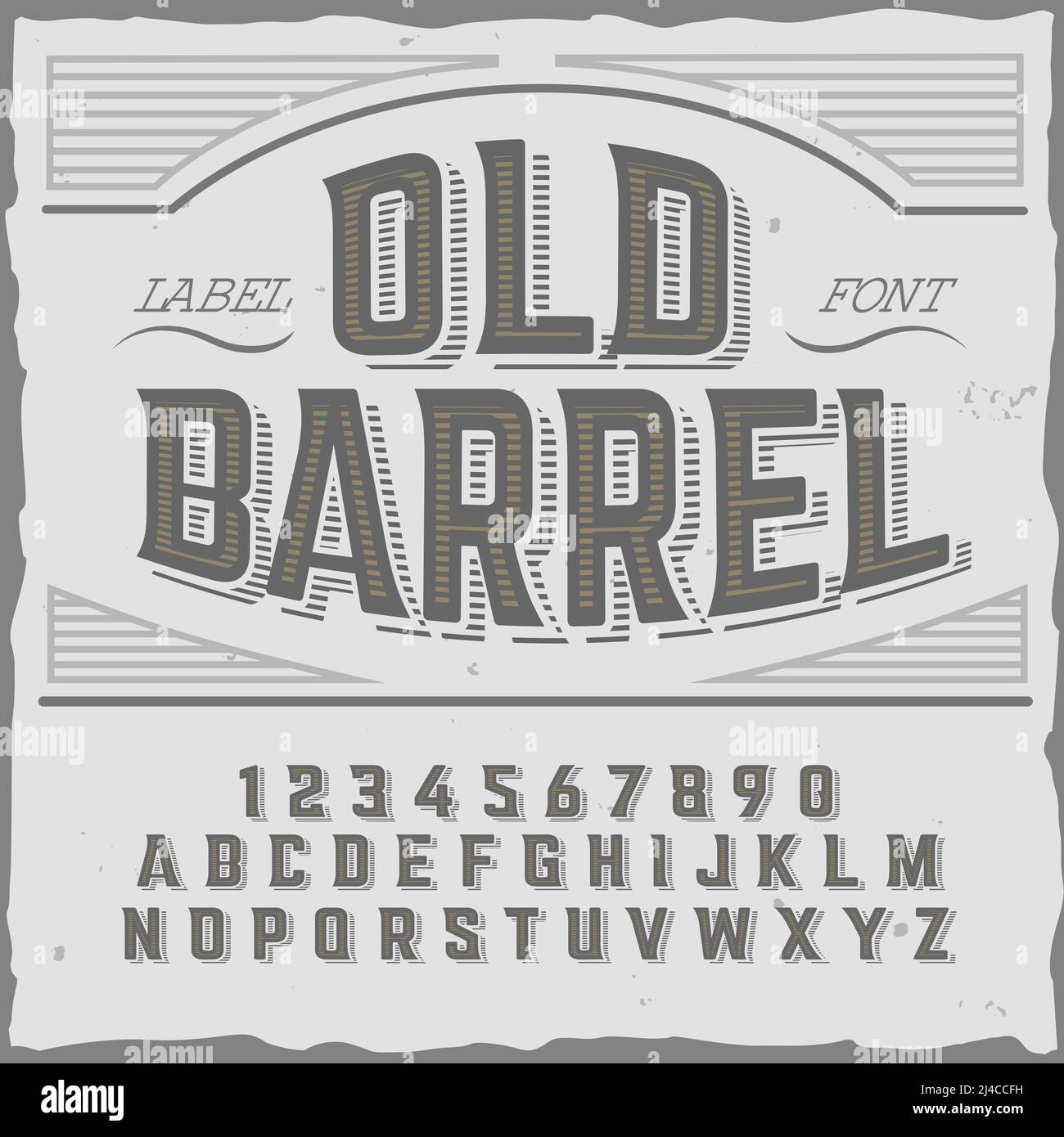 Vintage label typeface named "Old Barrel". Good handcrafted font for ...