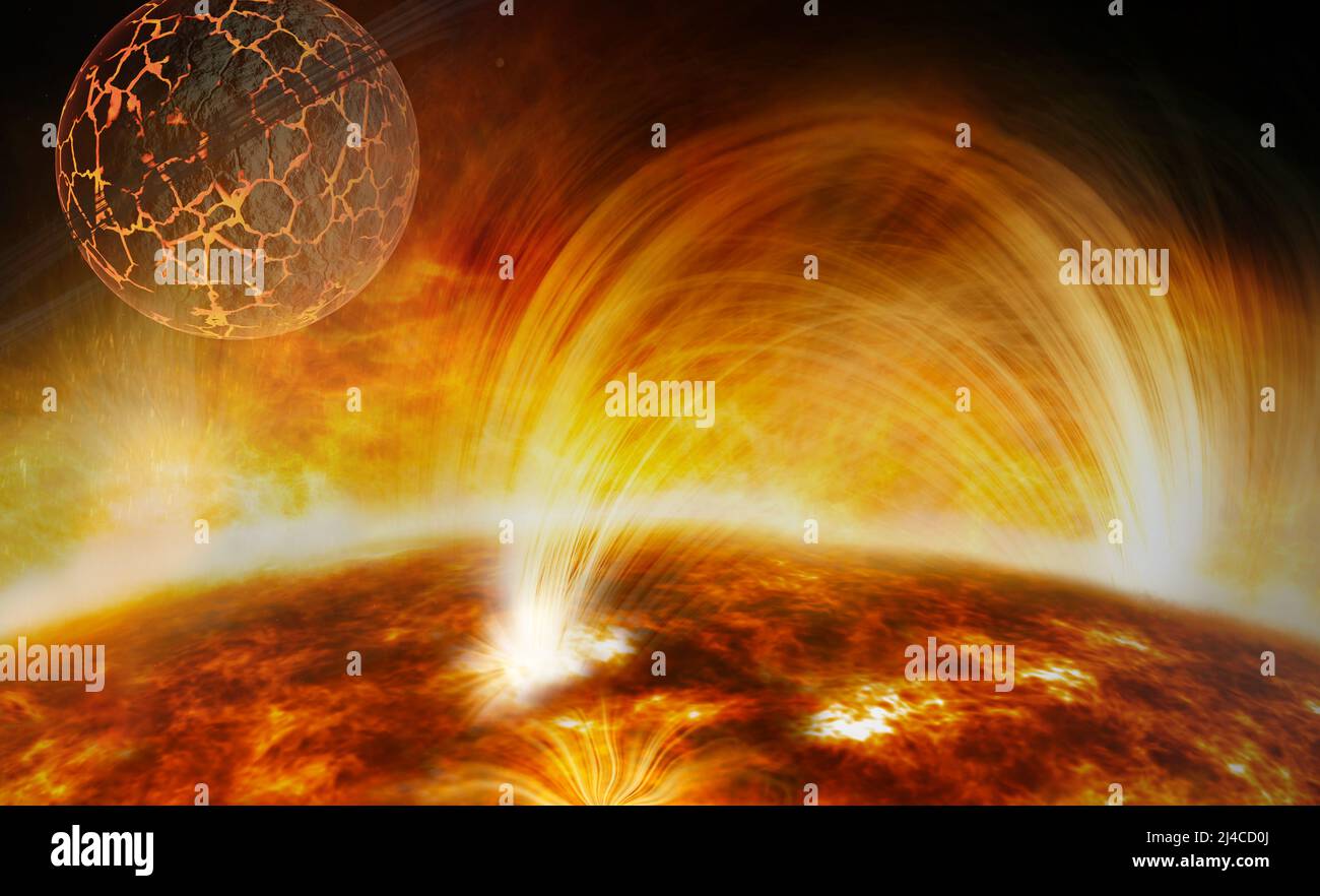 View of the Sun from space Stock Photo - Alamy