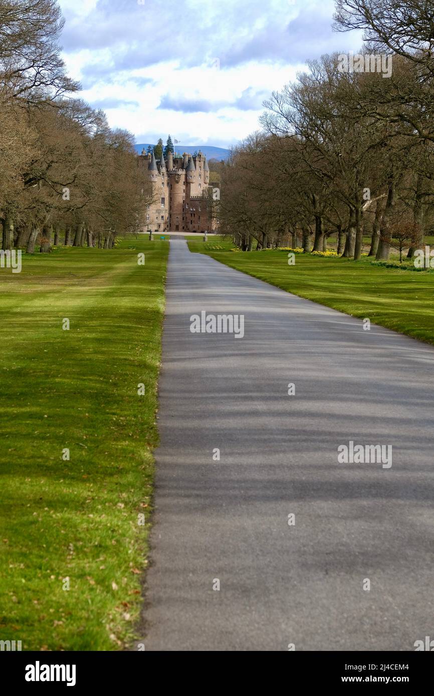 Glamis Castle in Angus Scotland birthplace of Queen Elizabeth ...