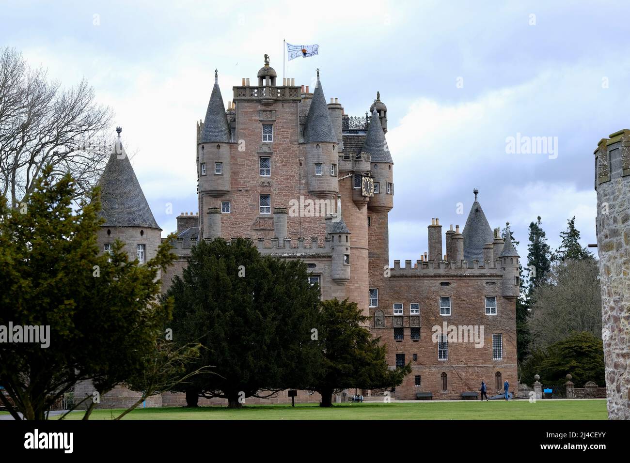 Glamis Castle in Angus Scotland birthplace of Queen Elizabeth ...