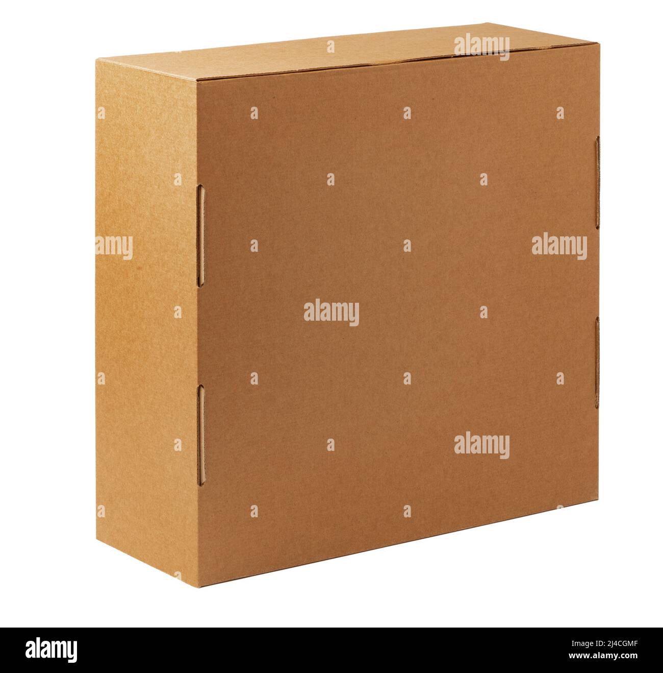 Craft cardboard boxes isolated on white background Stock Photo - Alamy