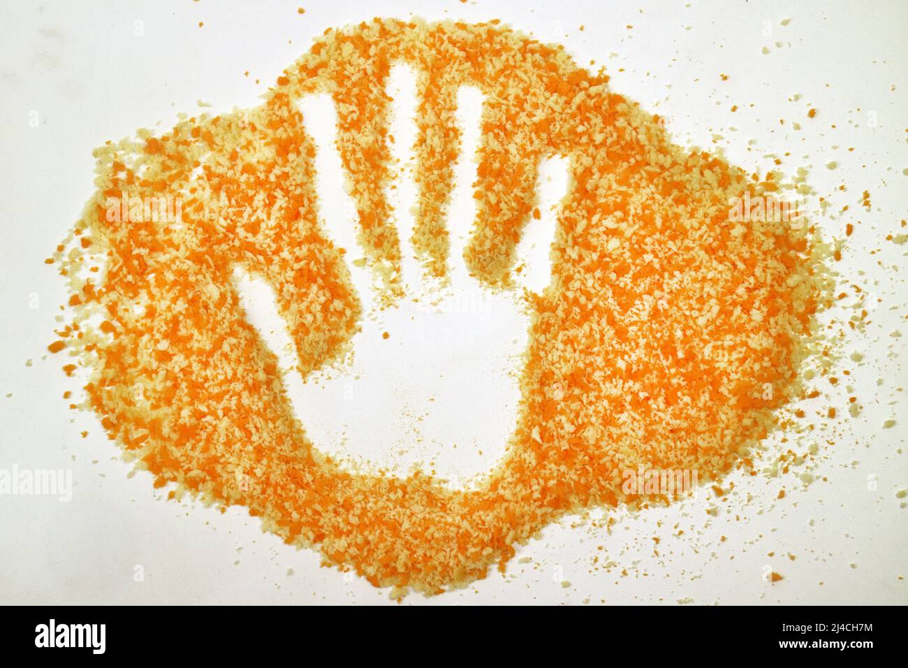 design concept using groceries of wifi off internet offline sign ...