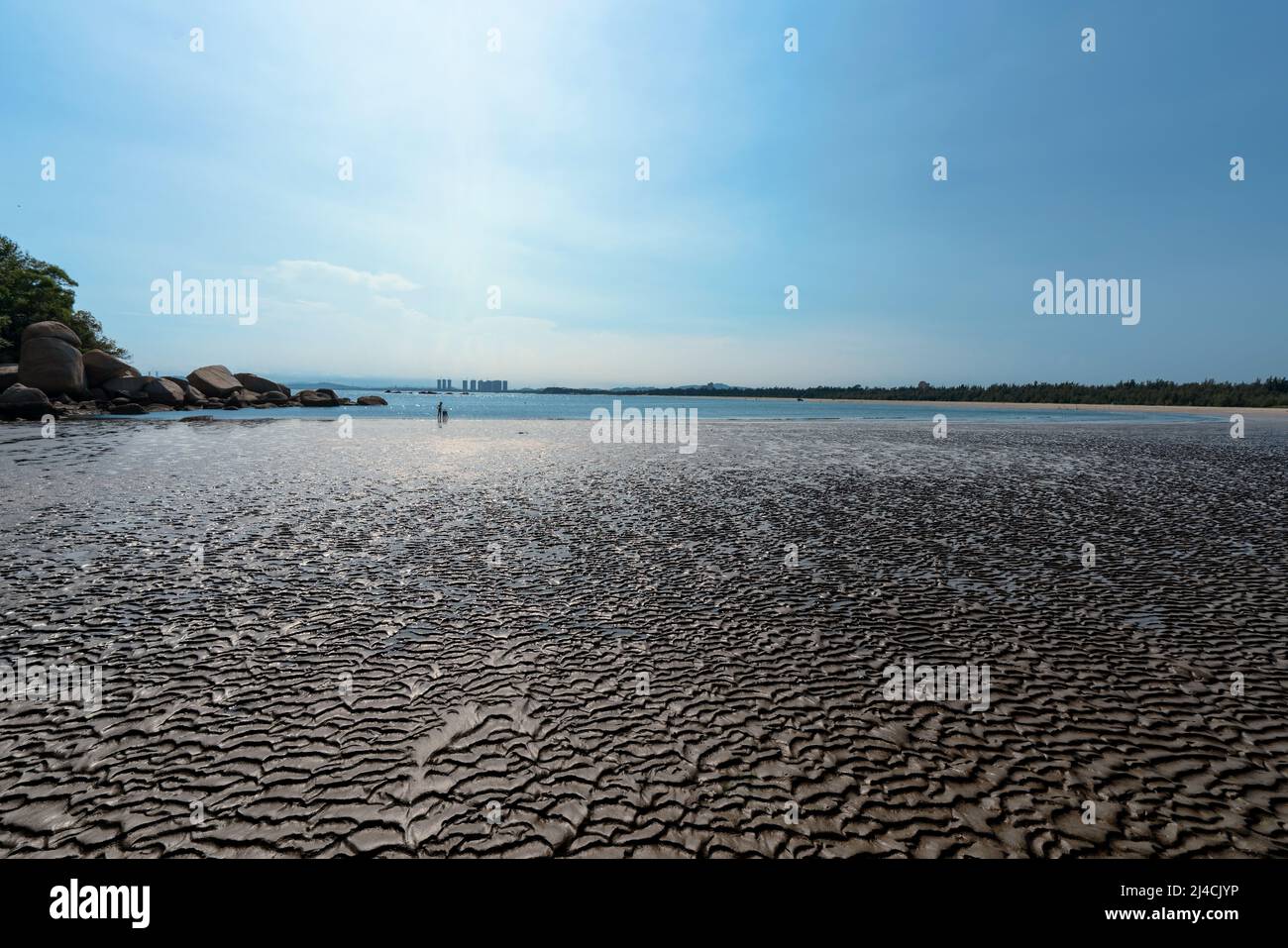 muddy wave texture beach Stock Photo - Alamy
