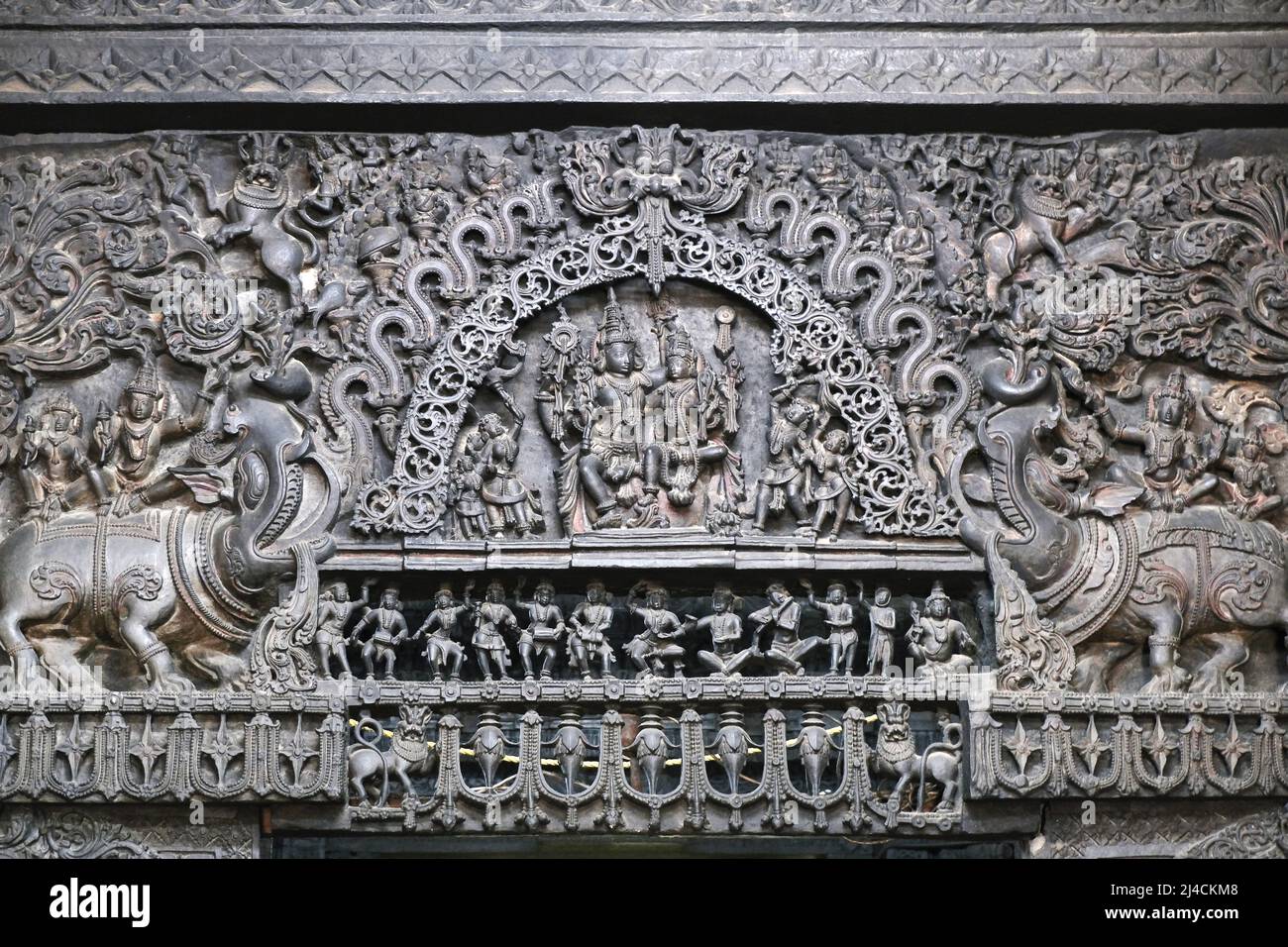 Belur, Karnataka, India - Dec 19 2021, Belur and Halebidu temple ...