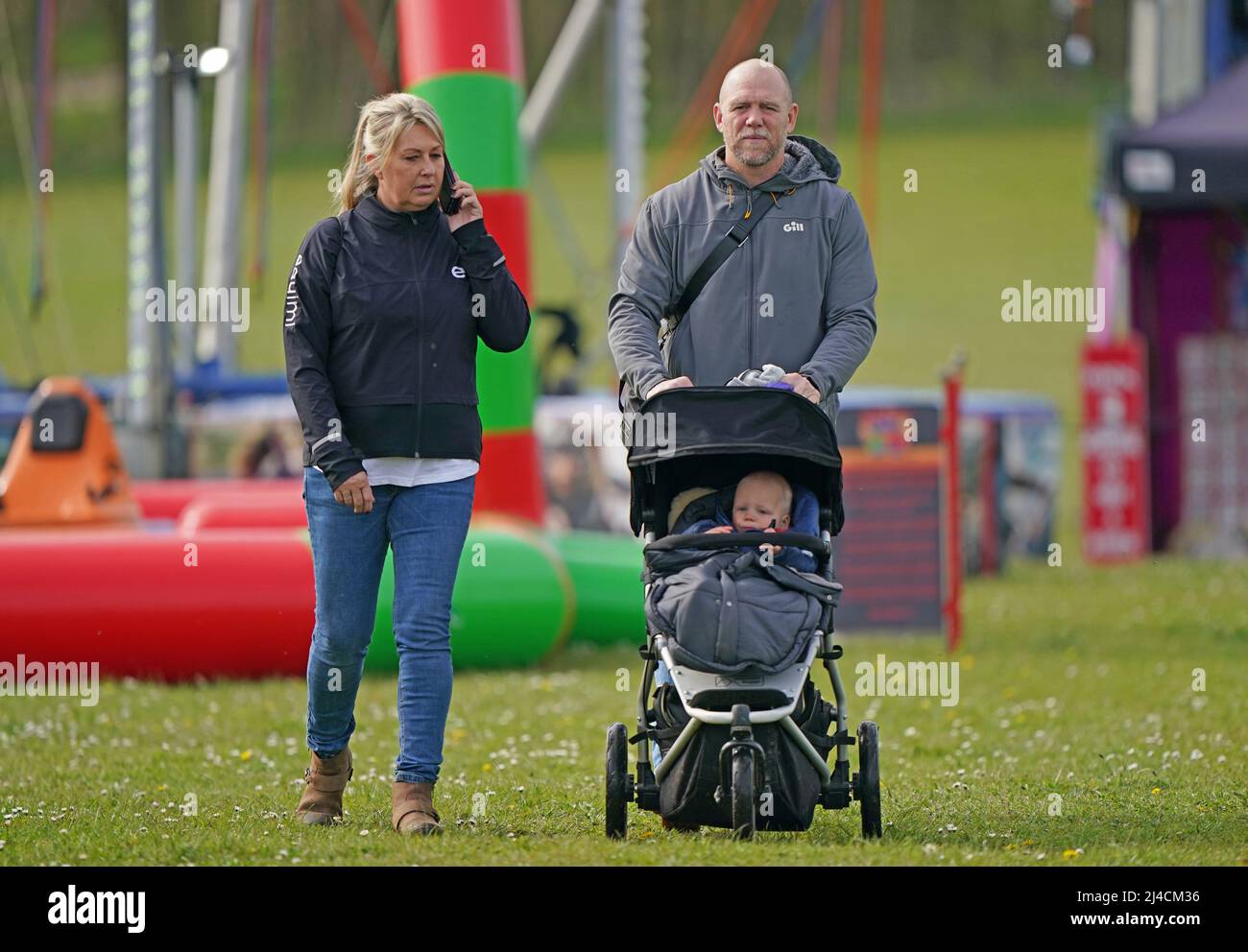 Mike Tindall with his son Lucas at the Barefoot Retreats Burnham Market ...