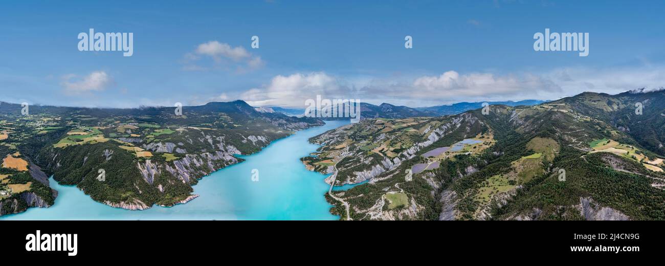 Panoramic photo, panoramic shot, drone shot, drone photo of the ...