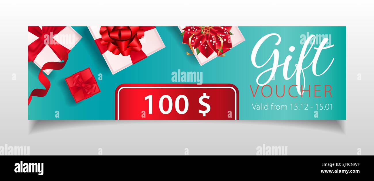 Gift voucher design hi-res stock photography and images - Alamy
