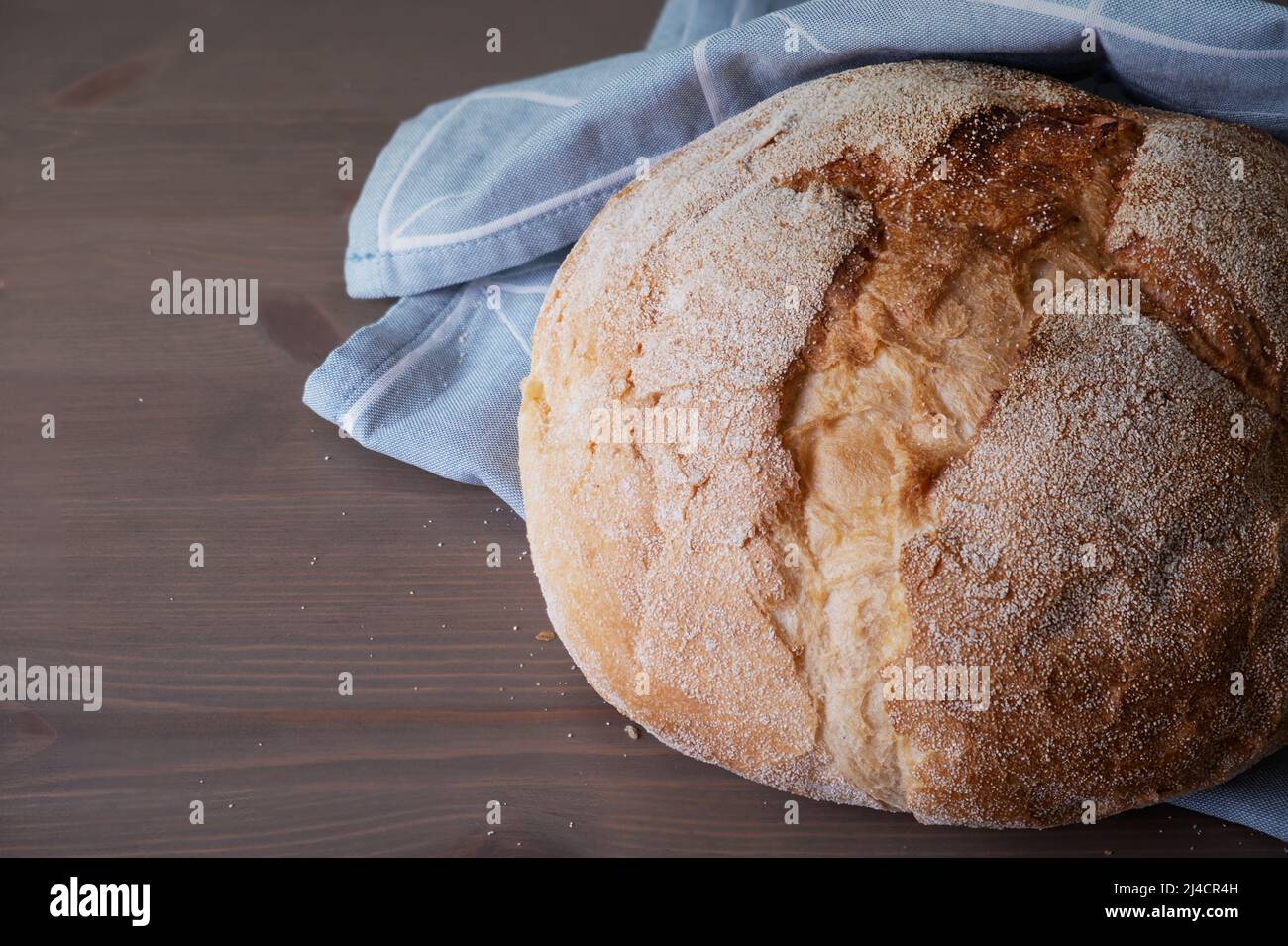 Loaf of freshly baked homemade artisan bread Stock Photo - Alamy