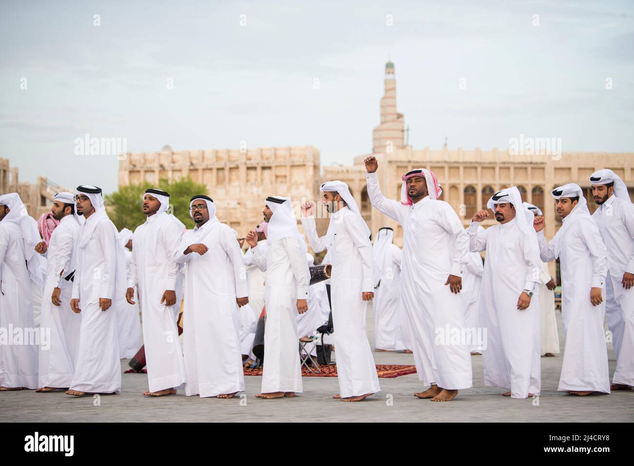 Doha,Qatar - April 22,2022: The performance of traditional Qatari music ...