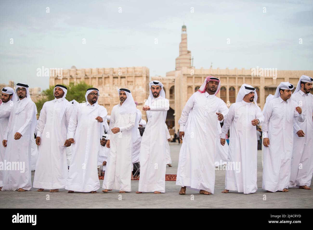 Doha,Qatar - April 22,2022: The performance of traditional Qatari music ...