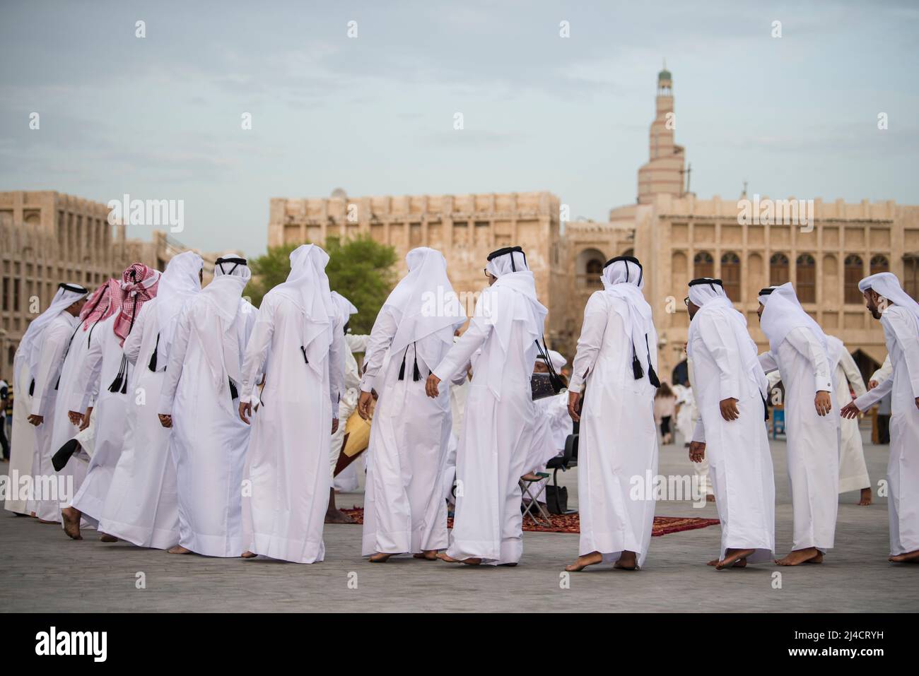 Doha,Qatar - April 22,2022: The performance of traditional Qatari music ...