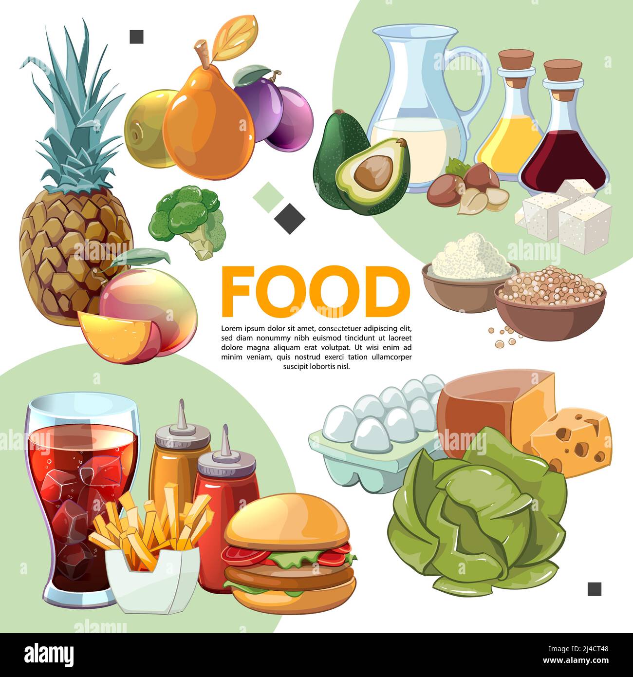 Cheese oil sugar Stock Vector Images - Alamy