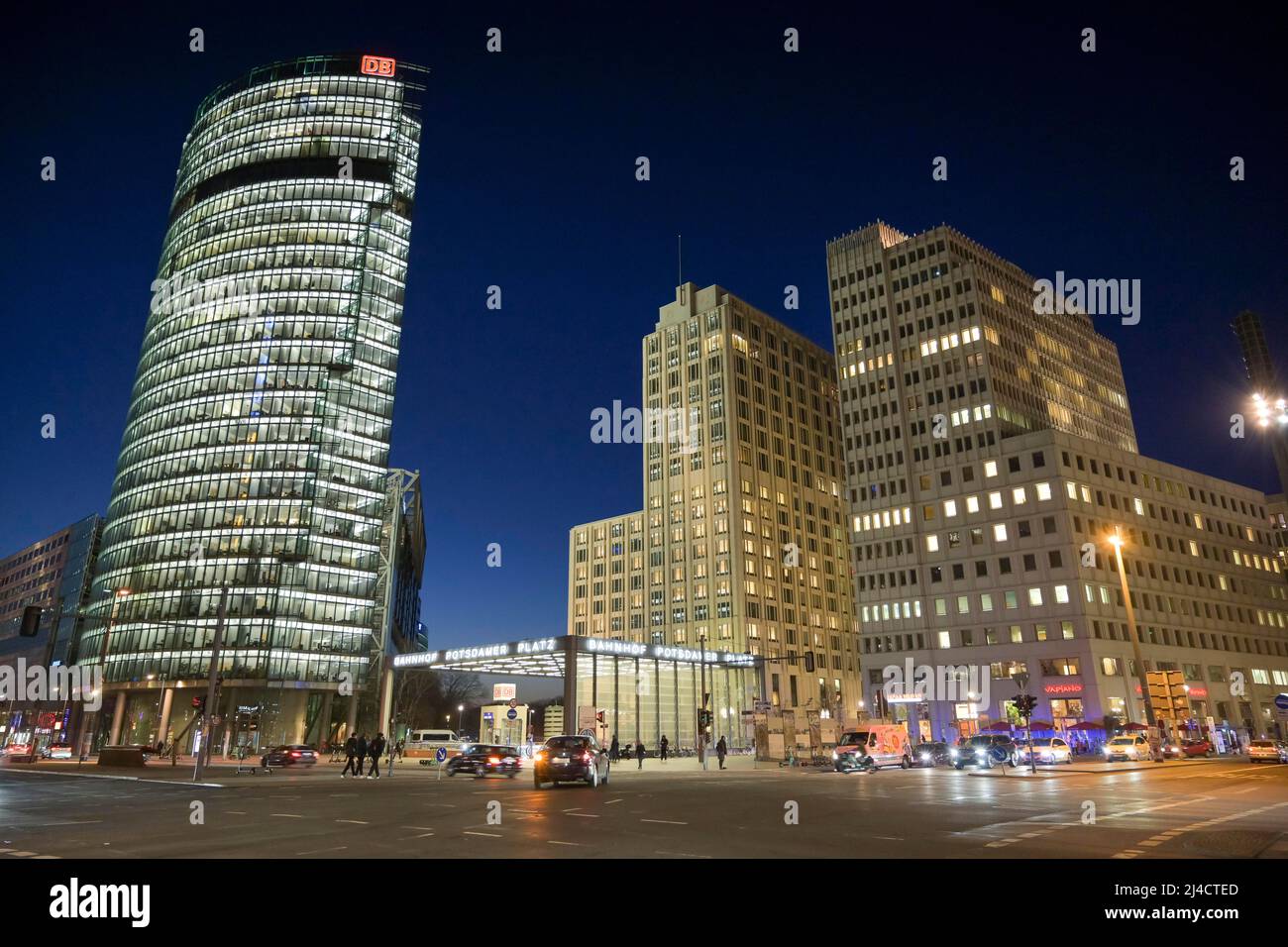 Bahntower, Hotel Ritz Carlton, Beisheim-Center, Potsdamer Platz ...