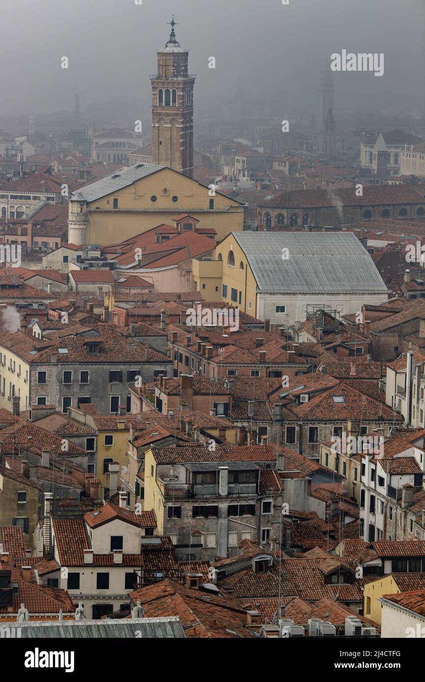 Top view of Venice from tower of san marco Stock Photo - Alamy