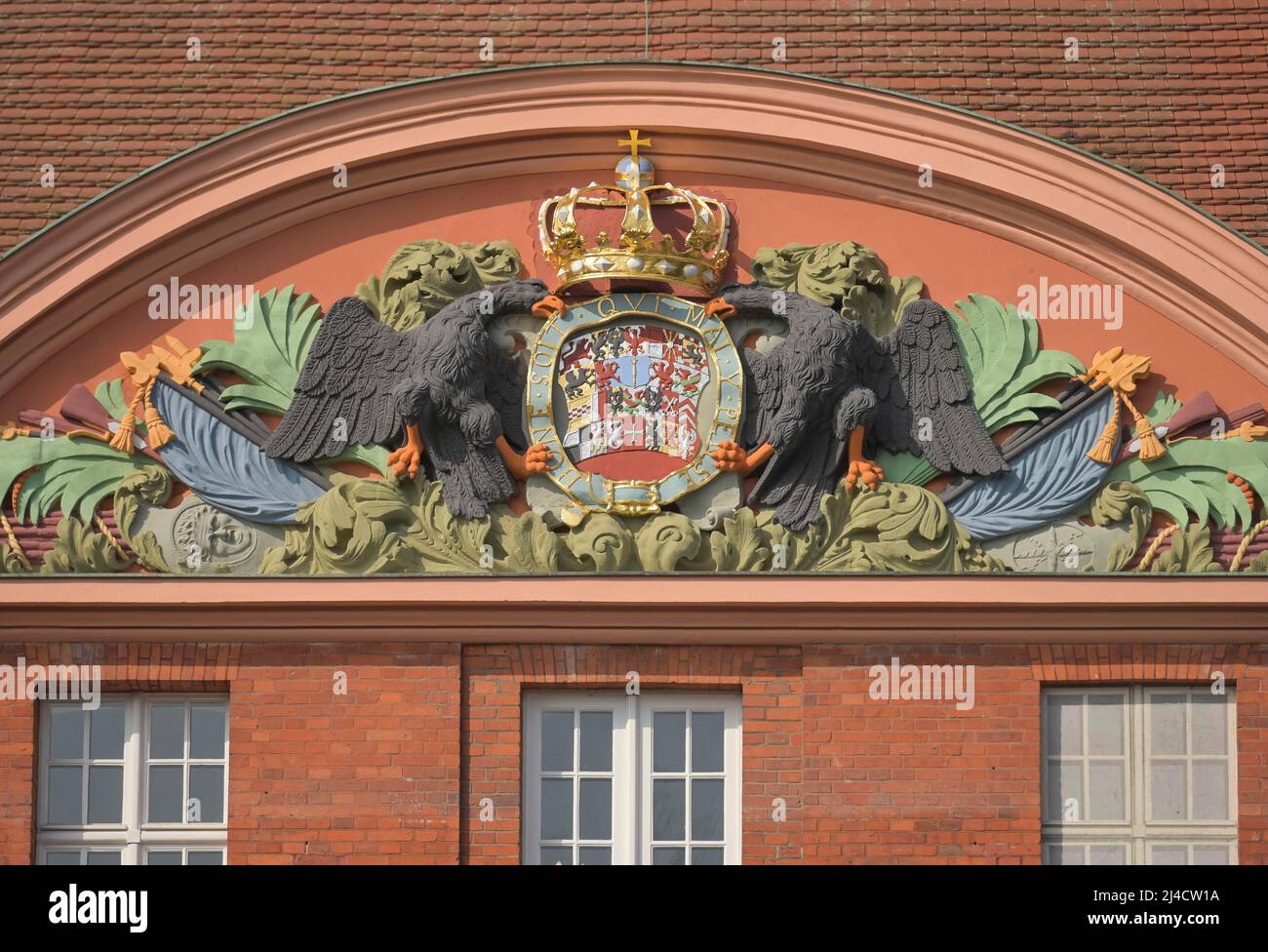 Coat of arms entrance, Zitadelle, Spandau, Berlin, Germany Stock Photo ...