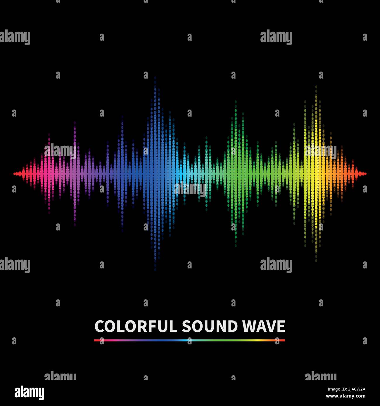 Colorful sound wave background. Equalizer, swing and music. Vector ...