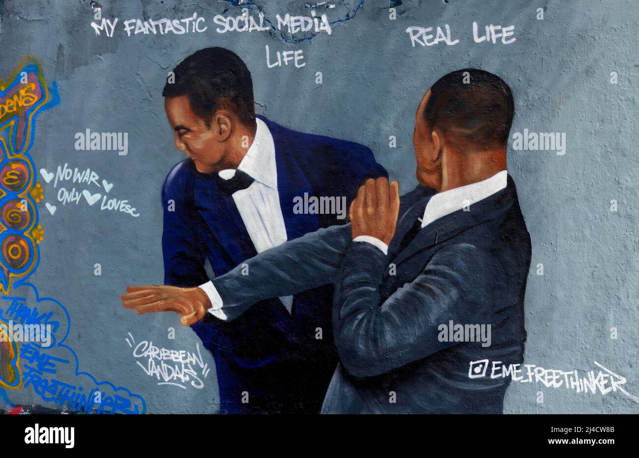 Will smith chris rock slap hi-res stock photography and images - Alamy
