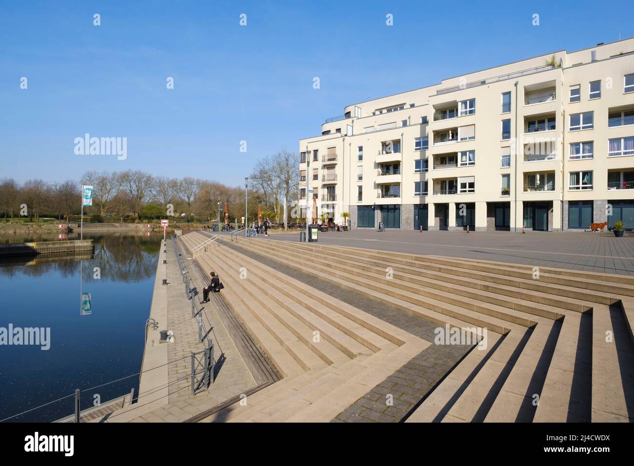 Stadthafen, Muelheim an der Ruhr, Ruhrgebiet, Nordrhein-Westfalen ...