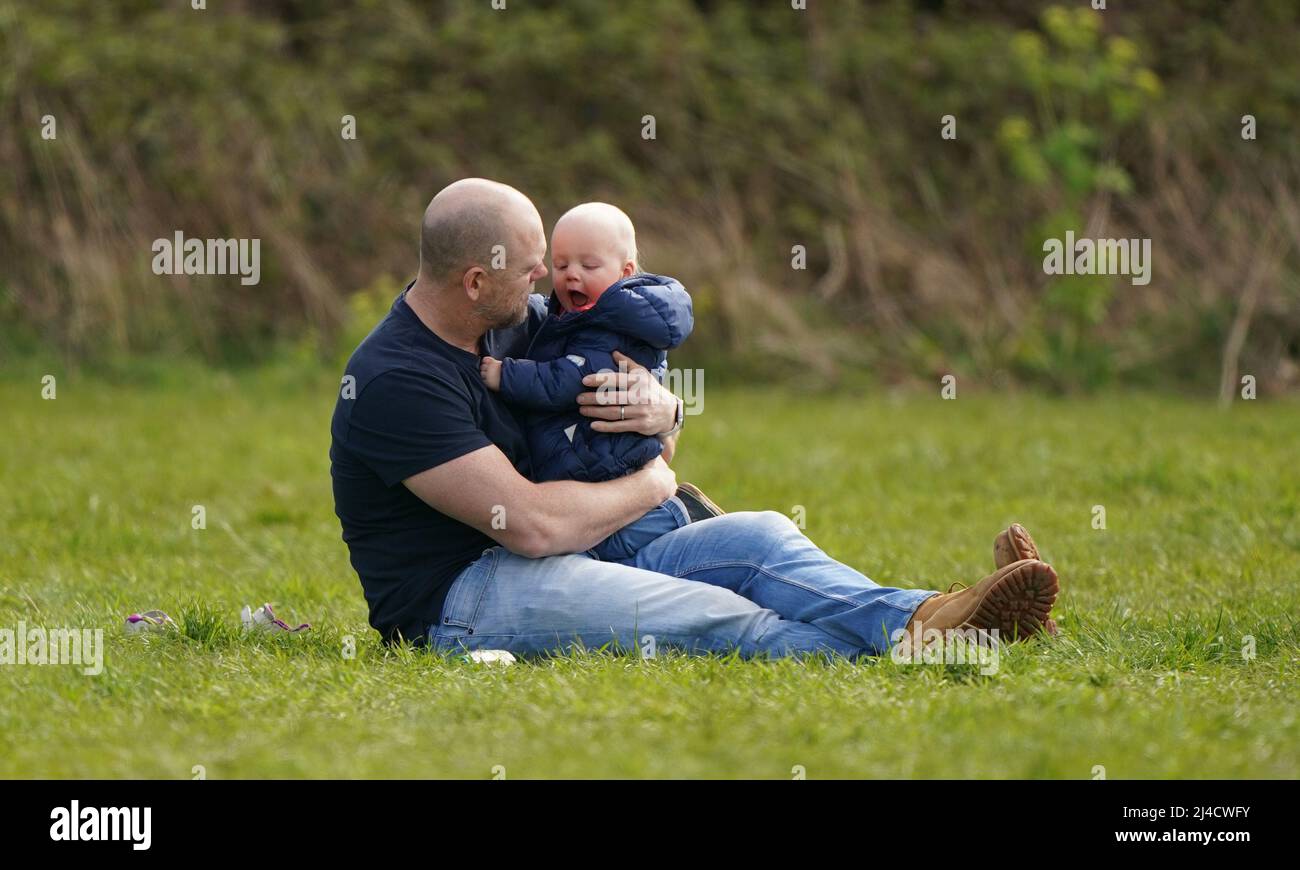 Mike Tindall with his son Lucas at the Barefoot Retreats Burnham Market ...