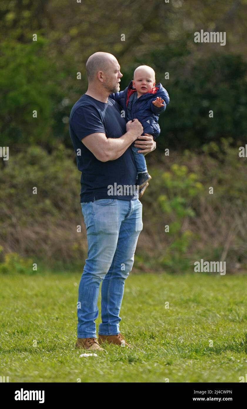 Mike Tindall with his son Lucas at the Barefoot Retreats Burnham Market ...