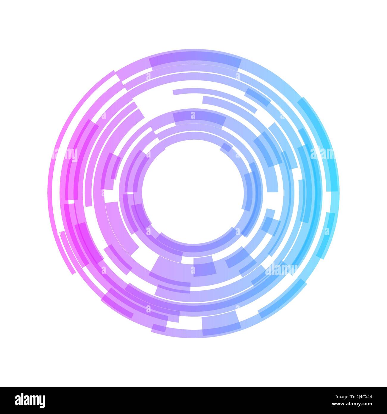 Tech circle background element. Purple blue transparent gradient. White ...