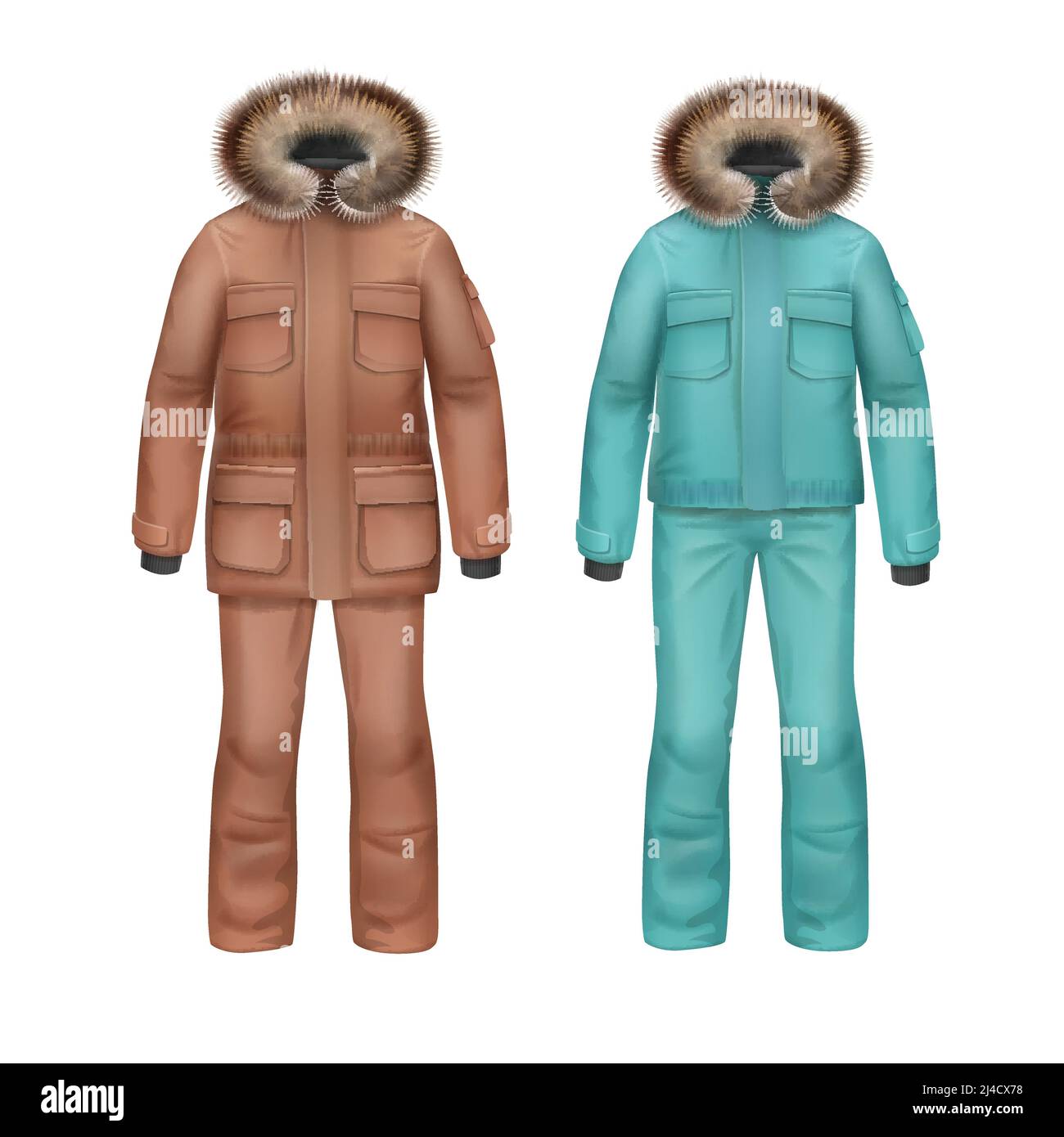 Turquoise fur coat Stock Vector Images - Alamy